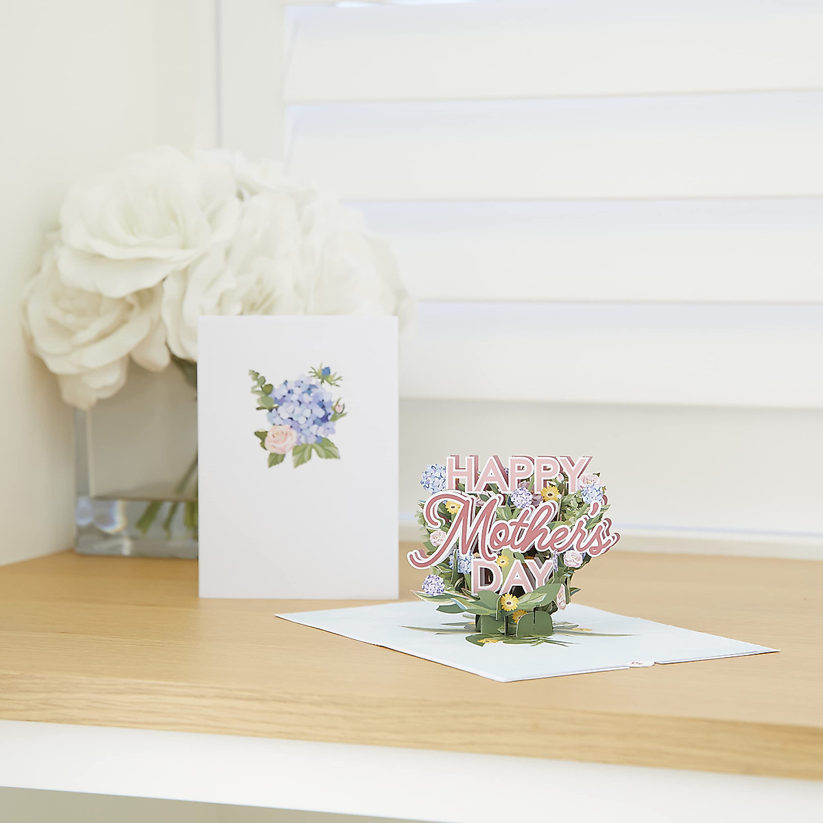 Lovepop Happy Mother's Day Hydrangeas Pop-Up Card, 5 x 7”, Unique Flower Card for Mom or Daughter