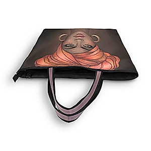 Woman Tote Bag Shoulder Handbag African American Woman for Work Travel Business Beach Shopping School