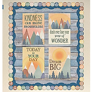Teacher Created Resources Moving Mountains Positive Sayings Die-Cut Border Trim