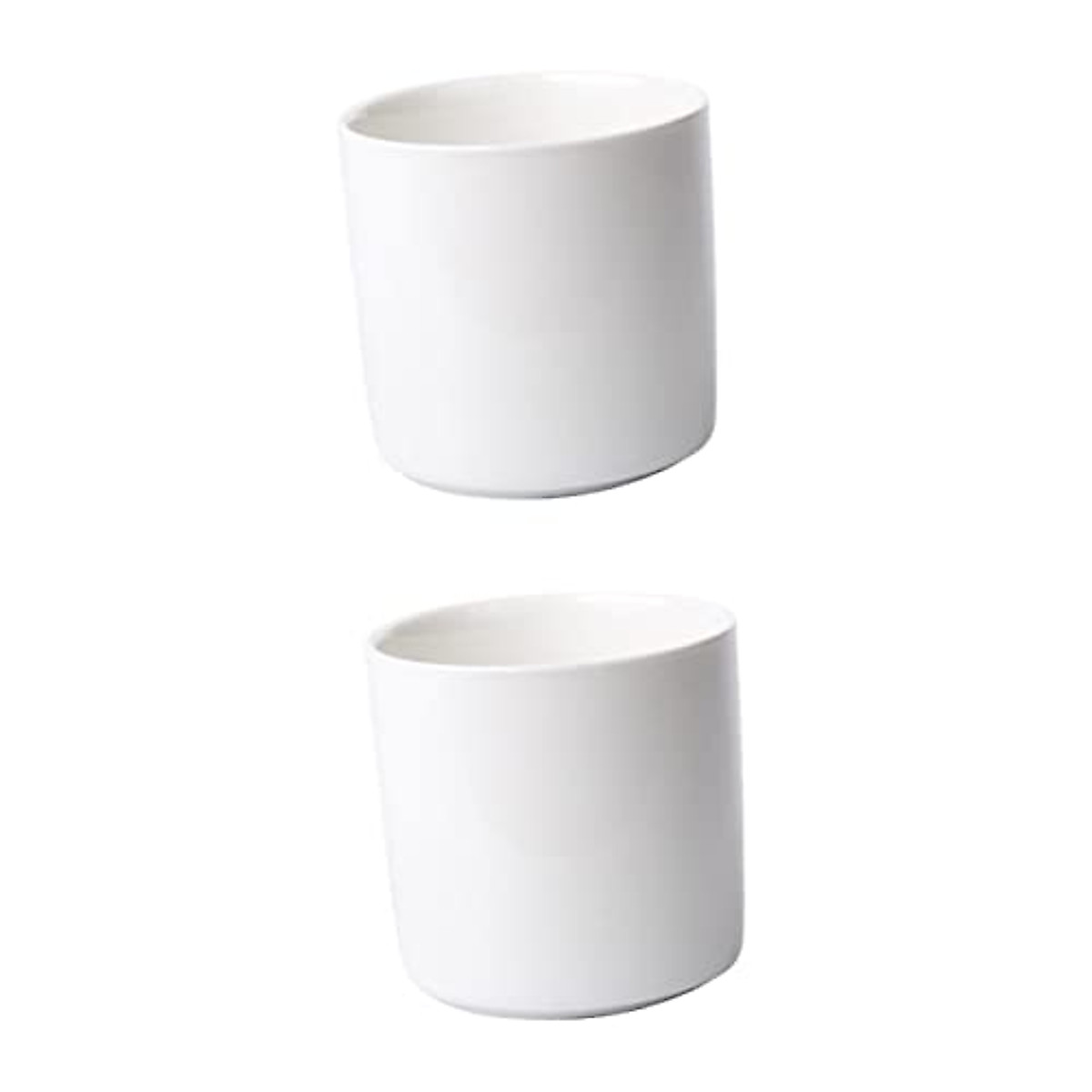 HANABASS 2pcs Bonsai Succulent for Ceramic Mini Outdoor Pottery Cute Pot Ceramics Container Home Plant Center Arrangement Desktop Garden White Round Flowerpots Indoor Cactus Nursery