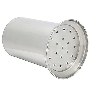 Coffee Stirrers Holder, High Capacity Kitchen Storage Holder Draining Hole Design Safe Cutlery Storage Box Space Saving for Straw Spoon Fork(S)