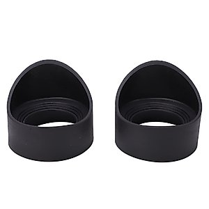 GOWENIC 2pcs Microscope Eyepiece Eyeshields, Eyepiece Rubber Eyecups, Oversized 's Eye Collapsible Eyecups, Mono Binocular Tracers Accessories, for Eye