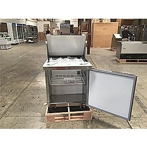Commercial Refrigerated Sandwich Prep Table 1-door 27" NSF 5.7CF (Stainless Steel, 27.5"L, x 29.5"W, x 42.5"H) SCL-M1