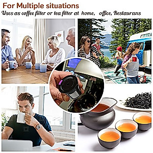 6 Pack Reusable K Cups for Keurig, LivingAid Refillable K CUPS Coffee Filters, Stainless Mesh Reusable Coffee Pods Compatible with Keurig 1.0 or 2.0 Keurig Coffee Maker, BPA Free