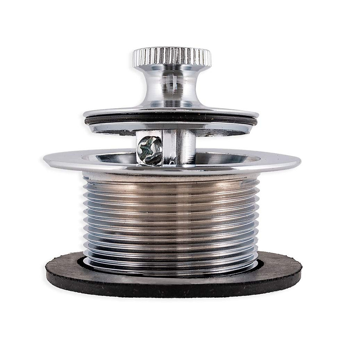 EZ-FLO 1-1/2 Inch Schedule 40 ABS One-Hole Bath Waste, Lift-n-Lock Stopper, 35222