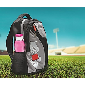 MILTON Sports Water Bottle Kids Reusable Leak-proof 25 oz 4 Set Plastic Wide Mouth Large Big Drink Bottle BPA & Leak Free With Handle Strap Carrier For Cycling Camping Hiking Gym Yoga