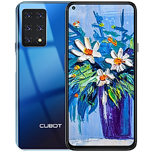 CUBOT Unlocked Phone 8GB RAM+128GB, X30 6.4" Screen Unlocked Smartphones, 48MP Camera, 4G Dual SIM Unlocked Android Phone, 4200mAh Battery, Android 10, Face ID, US Version, Blue