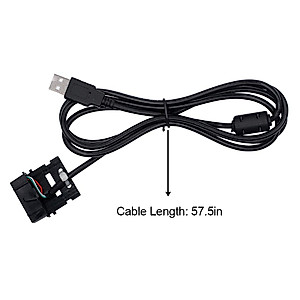 Aimtobest PMKN4010 PMKN4010B USB Programming Cable Compatible for Motorola XPR5550 XPR4550 XPR4350 XPR5350 XPR8300 XPR4300 XPR4500 DR3000 XiR M8268 (Rear Connection)