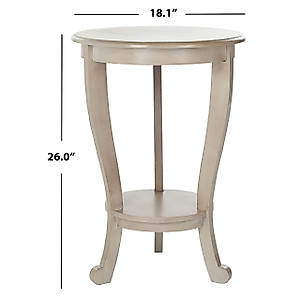 SAFAVIEH American Homes Collection Mary Vintage Grey Pedestal End Table