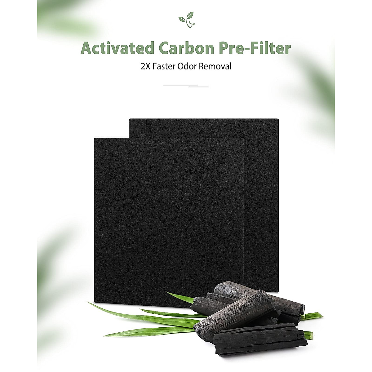 Future Way 2-Pack FLT5900 Filter J Compatible with Germ Guardian AC5900WCA Air Purifier, with 4 Carbon Filters, Part# FLT5900