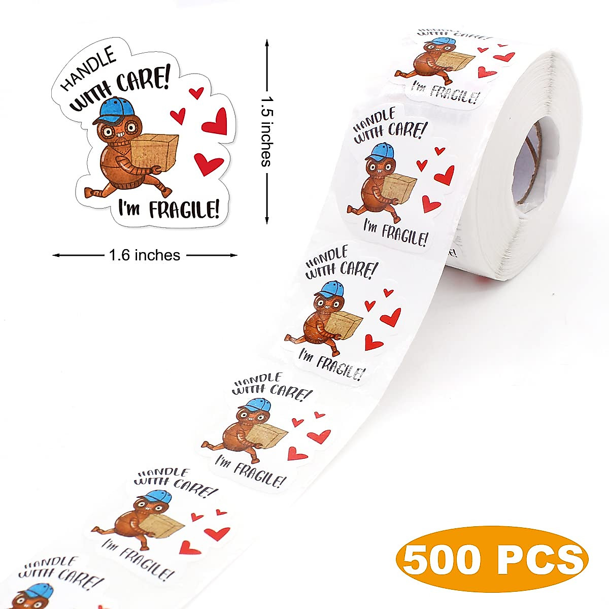 Thank You Sticker,Small Shop Sticker, Small Business, Handmade Sticker,Packaging Sticker (Fragile)