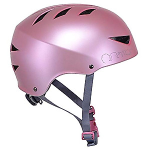 Razor 97863 V-12 Adult One Size Safety Multi Sport Bicycle Helmet with 12 Cooling Vents, Adjustable Strap, and Padding, Satin Pink Quartz