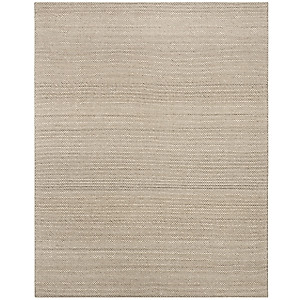 SAFAVIEH Natura Collection X-Large Area Rug - 11' x 15', Beige, Handmade Wool, Ideal for High Traffic Areas in Living Room, Bedroom (NAT801B)