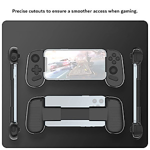 TUDIA Easy Snap On Hard Case Compatible with Backbone One Gaming Controller [for iOS Version Only], Snug Fit Protective Tough Case Anti-Scratch Extra Grip Cover [CASE ONLY] - Black
