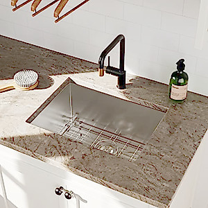 24 Undermount Luandry Sink -Mocoloo 24x18x12 Inch Utility Sink 16 Gauge Stainless Steel Under Counter Single Bowl 12 Inch Deep Laundry Room Utility Sinks