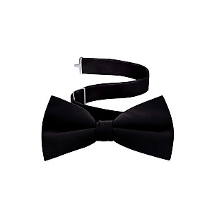 Men's Formal Satin Bowtie and Cummerbund Set - Black, By S. H. Churchill