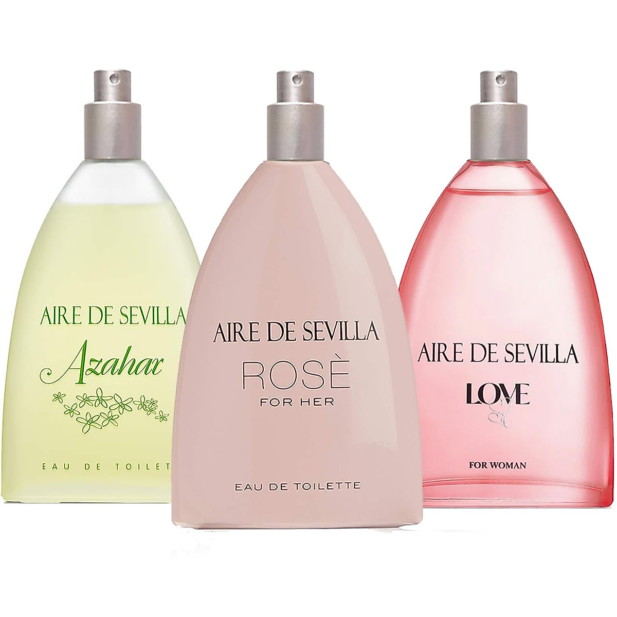 Aire de Sevilla Cologne 150 ml 1 ROSE + 1 AZAHAR + 1 LOVE – NO BOX