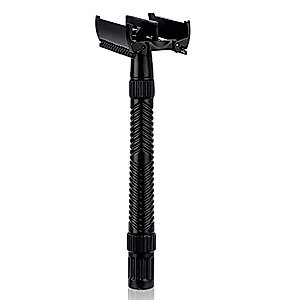 GDMG Butterfly Open Razor-Long Handle Double Edge Safety Razor,Safety Razor, Fit the skin, Clean Shaving Razor for Men