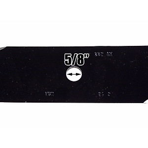 USA Mower Blades (6 MB022BP Toothed High-Lift for Bad Boy 038000300 Jacobsen 390665 Length 18 in. Width 2-1/2 in. Thickness .203 in. Center Hole 5/8 in. 36 in. 52 in. 54 in. Deck