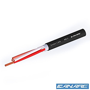 WORLDS BEST CABLES 6 Foot - Canare 4S11 – Audiophile Grade - HiFi Star-Quad Speaker Cable Pair with Eminence Gold Banana Connectors