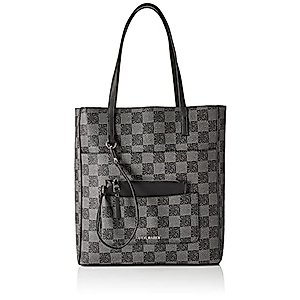Steve Madden Womens Steve Madden KIMLOGO Tote, Black, One Size US