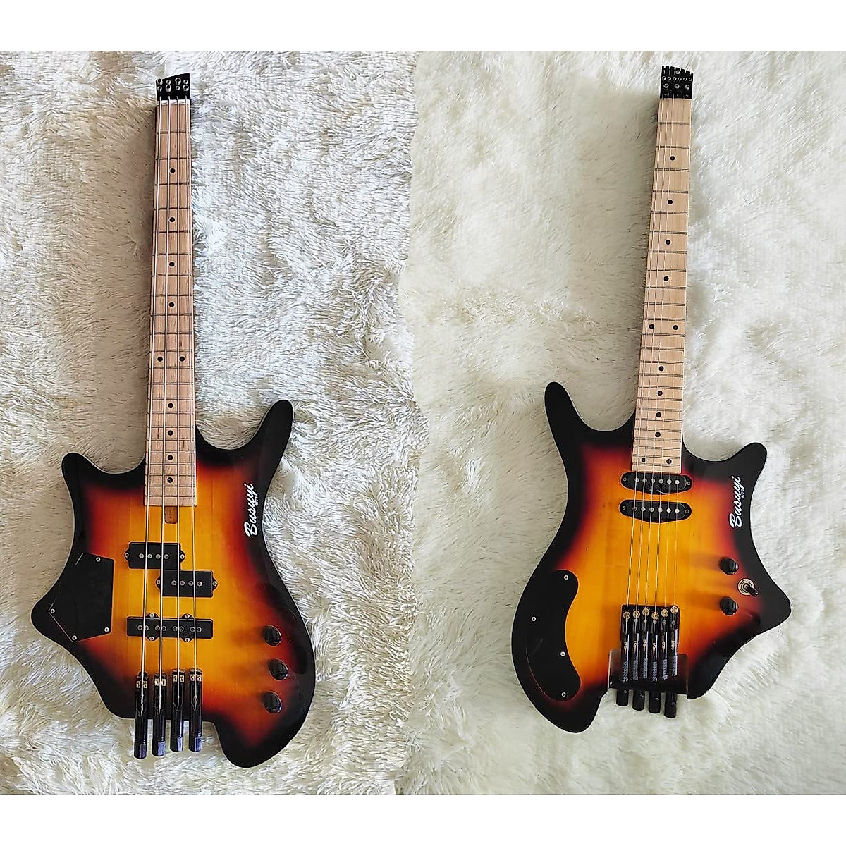 4 String Bass/ 6 String Lead Headless Busuyi Guitar Right