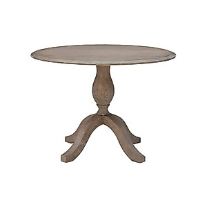 BOWERY HILL Transitional Wood Drop Leaf Dining Table in Antique Rustic Brown