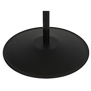 11x17 Sign Stand with Height-Adjustable Post, Top-Loading Sign Frame Includes PVC Backer and 2 Non-Glare Lenses for Double-Sided Presentations, Aluminum (Black)