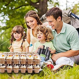 (24 Count x 12 Sets) Cupcake Containers, Clear Plastic Cupcake Holder, Food-Grade Material, Easy Assembly, Convenient Carrying, Ideal for Weddings, Parties, and Gatherings