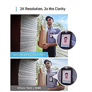 eufy Security Wi-Fi Video Doorbell, 2K Resolution, Real-Time Response, No Monthly Fees, Secure Local Storage, Free Wireless Chime (Require Existing Doorbell Wire, 16-24 VAC, 30 VA or above) (Renewed)