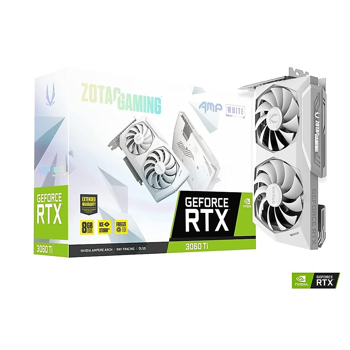 Zotac Usa 258125 Zotac Vcx Zt-a30610f-10plhr Geforce Rtx 3060ti Amp White Edition Lhr 8gb Gddr6