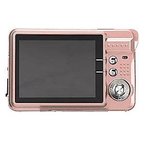 DAUERHAFT Digital Camera, Anti Shake 2.7in LCD 4K Vlogging Camera Built in Fill Light for Photography(Pink)