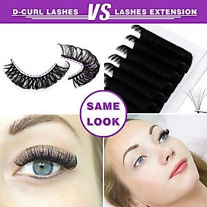 10Pairs 3d Russian, D Curl Lash Strips, 15mm Wispy Fake Lashes that Look Like Extensions, Natural False Lashes Mink