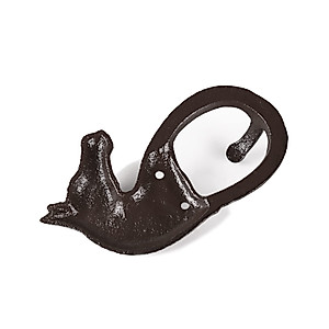 BRASSTAR Cast Iron Horse Head Single Wall Coat Hook Hanging for Coats, Bags, Hats, Towels, Keys, Rustic Retro Home Decorative Gift TQGJPT269