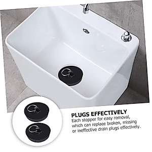 Homoyoyo 2 Pcs Plug DIY Bathtub Stopper Kitchen Accessories Shower Stopper Drain Stopper Premium Sink Stopper Kitchen Supplies Shower Drain Sink Hair Stopper PVC Laundry Tub