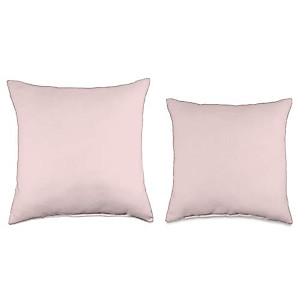 Vine Mercantile Simple Chic Solid Pale Rose Color-Pastel Blush Pink Throw Pillow, 16x16, Multicolor