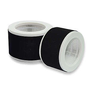 PUREBURG EPI810 Replacement Filters Compatible with Mooka & KOIOS EPI810 Air Purifiers,H13 HEPA 3-Stage Filtration Activated Carbon Air Clean Dust VOCs,2-Pack