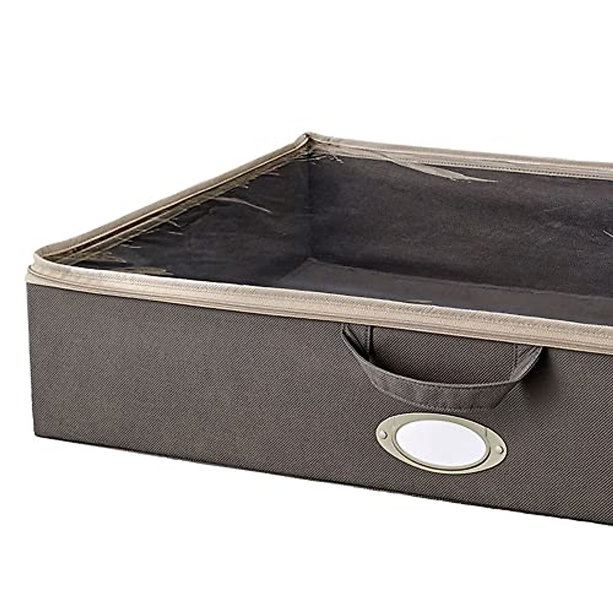 ClosetMaid 3149500 Under Bed Spacious Durable Fabric Organizer Multiple Item Rectangular Nonwoven Polypropylene Storage Bag, Charcoal (2 Pack)