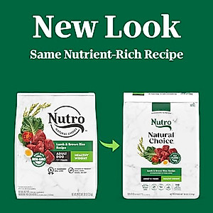 Nutro Natural Choice Adult Healthy Weight Dry Dog Food, Lamb and Brown Rice Recipe, 30 lbs.