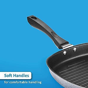 Generic Non-Stick Square Fry Pan, Aluminum, 12"