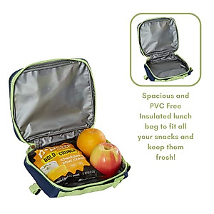 RALME Star Wars Mandalorian Baby Yoda Backpack with Lunch Box Set for Boys and Girls, Value Bundle