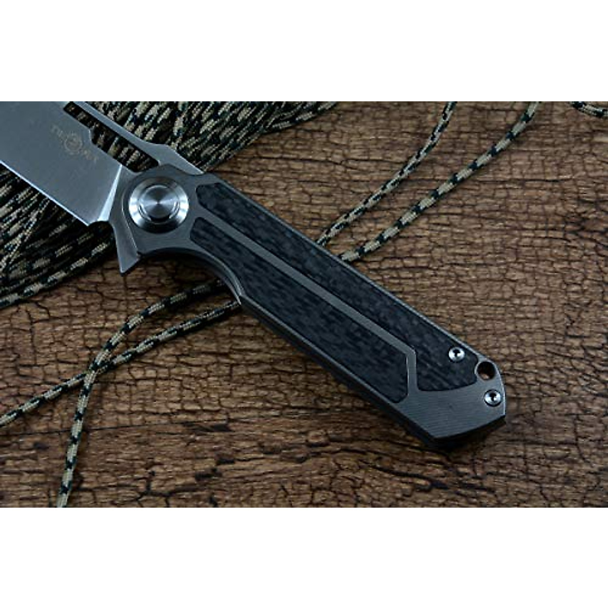 TWOSUN D2 Steel Folding Pocket Knife Flipper Tactical Hunting Outdoor TS226
