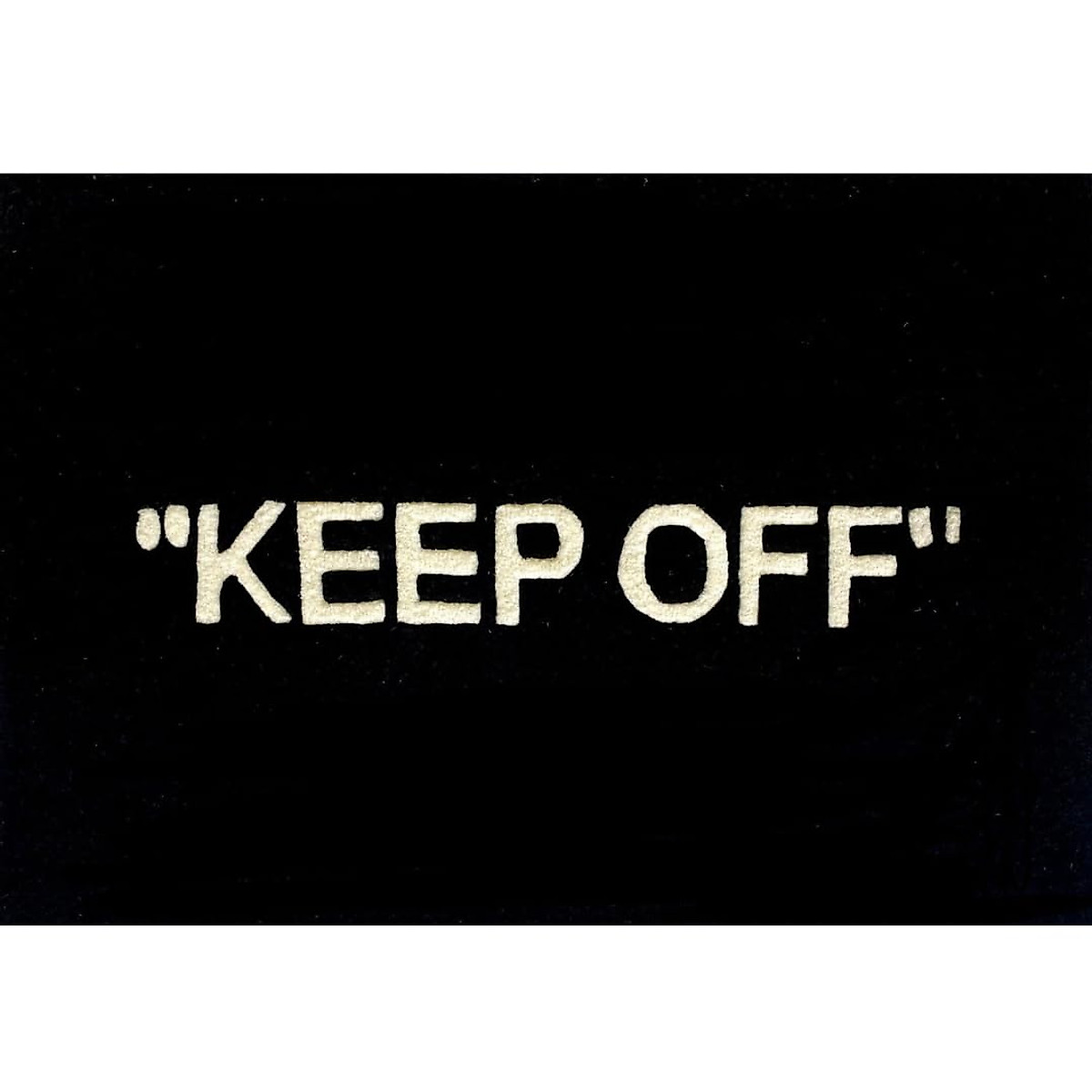 LUXAPE Keep Off Rug - Tufted Hypebeast Rug - Handmade & Premium - 32 * 20in (80 * 50cm) - Hypebeast room decor - Off white rug - Hypebeast Room Decor - Luxape Rug