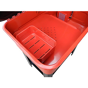 Redline RE20PW 20 Gallon Parts Washer Cabinet With 110V Electric Pump