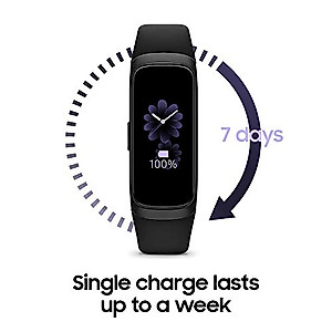 SAMSUNG Galaxy Fit Silver (Bluetooth), SM-R370NZSAXAR – US Version with Warranty