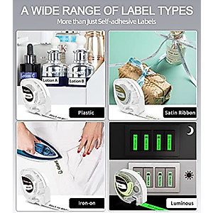 Bluetooth Label Maker, P12 Label Printer Compatible with iOS, Android, Easy-to-Use App, Great for School Home Office Organization Outdoor Use, Includes 1 Label Tapes