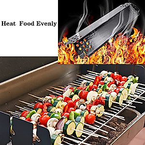 WALBZS Grill Heat Shield Tent Nexgrill 2 Burner 720-0864,Nexgrill 720-0864 720-0864M 720-0830H 720-0896B Grill Models Porcelain Steel Grill Replacement Parts 2Pack
