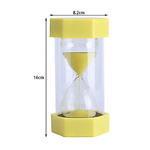 Sand Timer, 3/10/20/30/60 Minutes Hourglass Sand Clock Plastic Blue Sand Watch for Kids Games Classroom Home Office Kitchen Use(10 mins, Green)