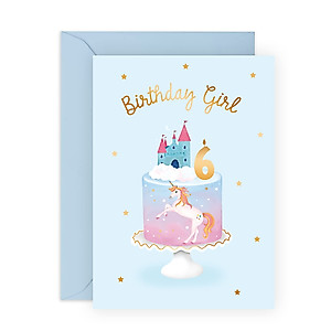 CENTRAL 23 HAPPY BIRTHDAY CARD, PINK AND GOLD, 4.7 x 6.5 INCHES, WITH ENVELOPE