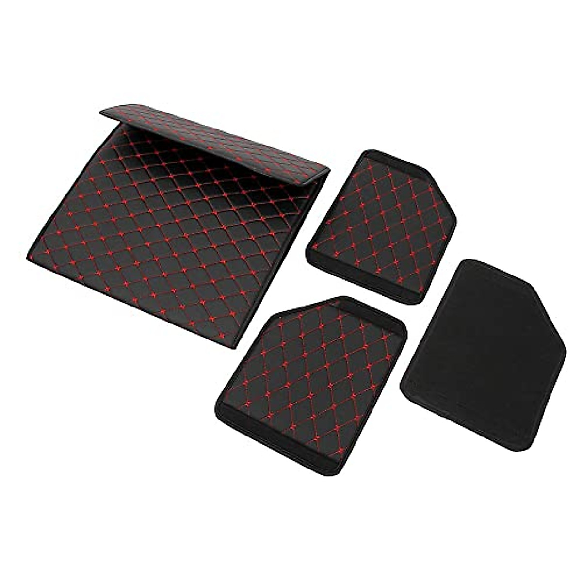 Folding Leather Car Trunk Storage Box Waterproof Cargo Storage Bag Storage Organize Storage Box (D L)